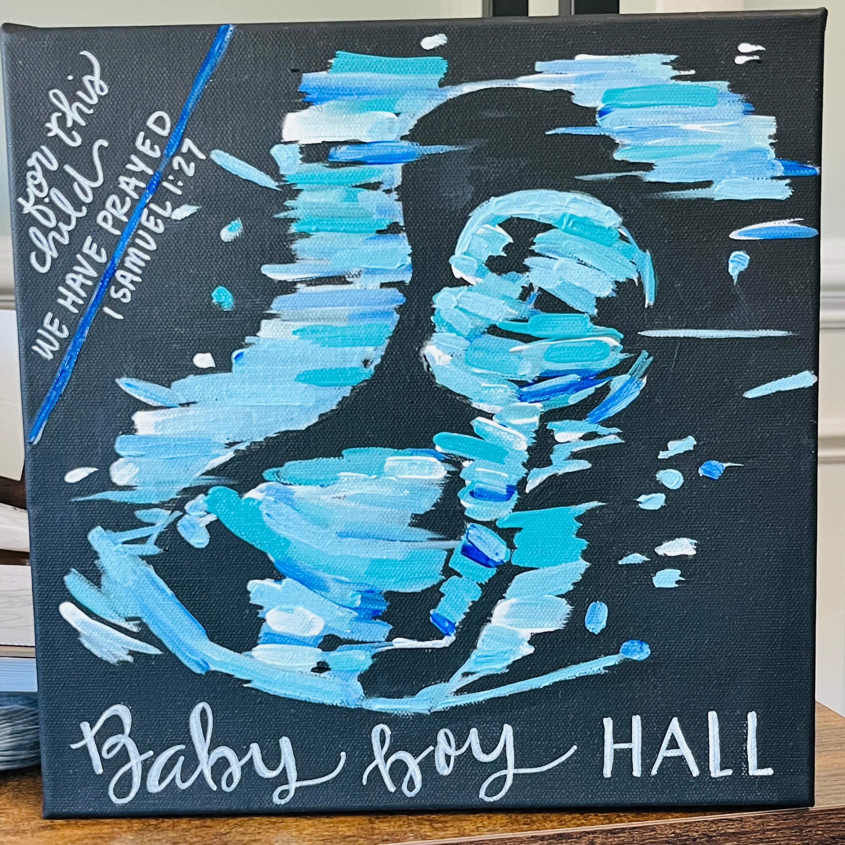 Acrylic Ultrasound Paintings on Canvas – Cara Leverette Art